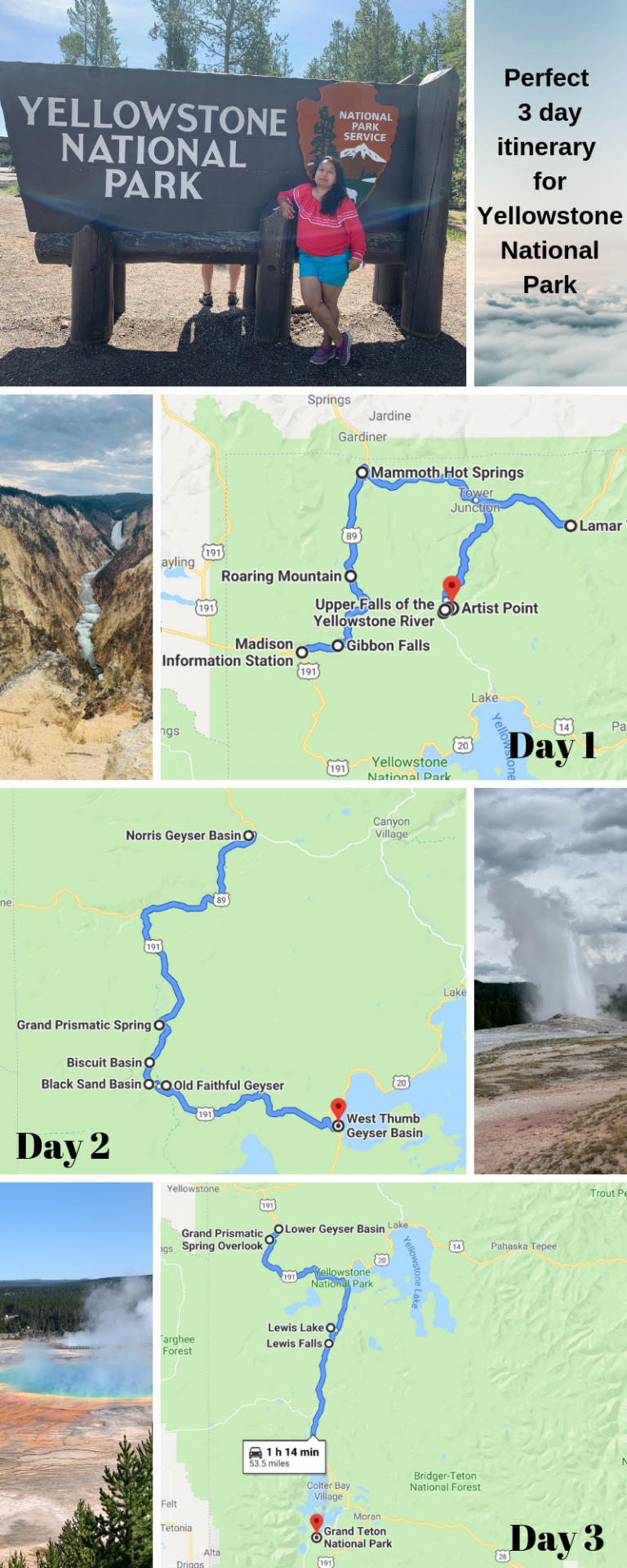 Perfect 3 day itinerary for Yellowstone National Park – Urvis Travel ...